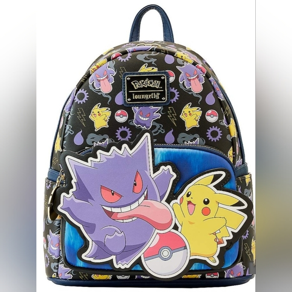 Bags | Brand New Loungefly Pikachu X Gengar Mini Backpack | Poshmark